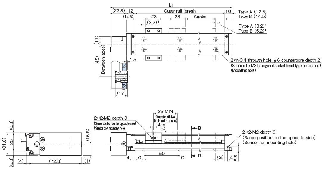 Models KR15-A/KR15-B With Cover, Motor Wrap｜LM Guide Actuator｜Product ...