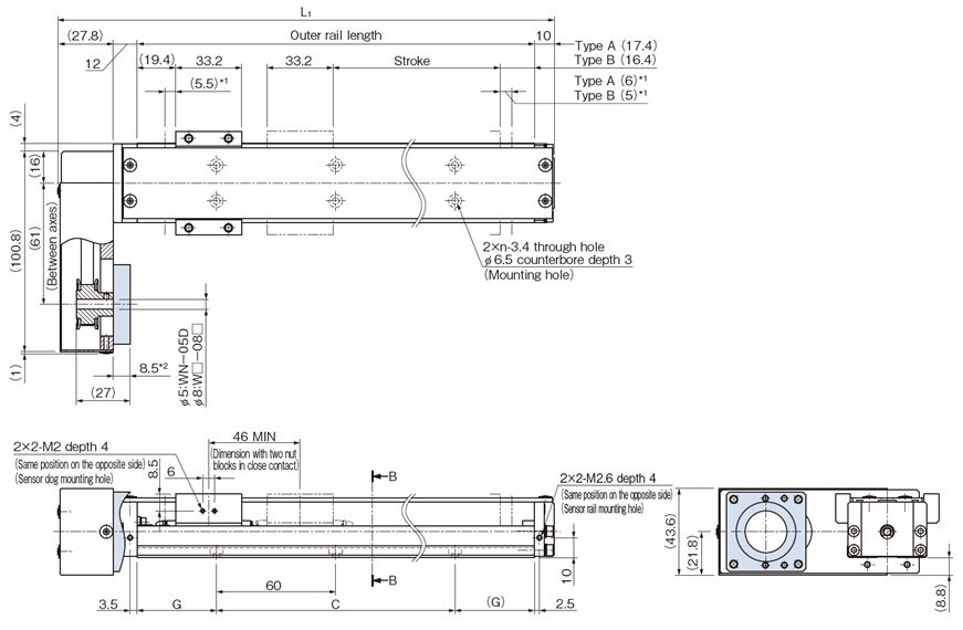 Models KR20-A/KR20-B With Cover, Motor Wrap｜LM Guide Actuator｜Product Information｜THK Official ...