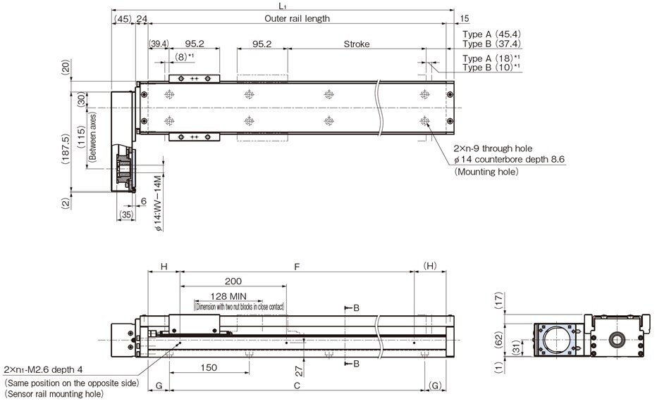 Models KR55-A/KR55-B With Cover, Motor Wrap Motor Flange Angle, 60×60 ...