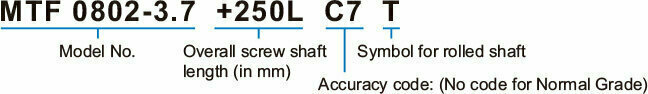 Model MTF｜Ball Screw｜Product Information｜THK Official Web Site [Europe/English]