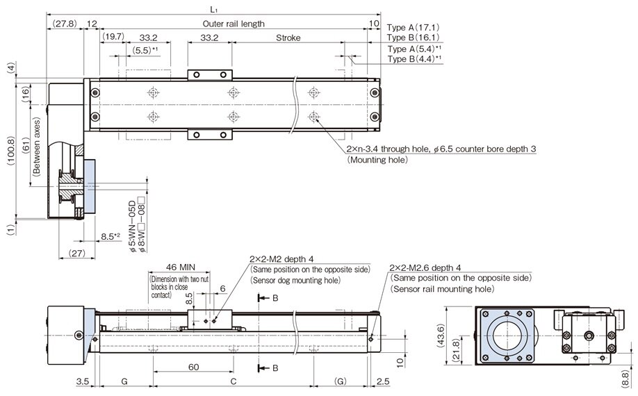 Models SKR20-A/SKR20-B With Cover, Motor Wrap｜LM Guide Actuator｜Product Information｜THK Official ...