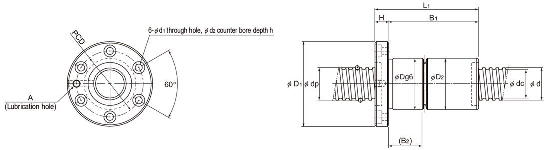 Model JPF｜Ball Screw｜Product Information｜THK Official Web Site [India]