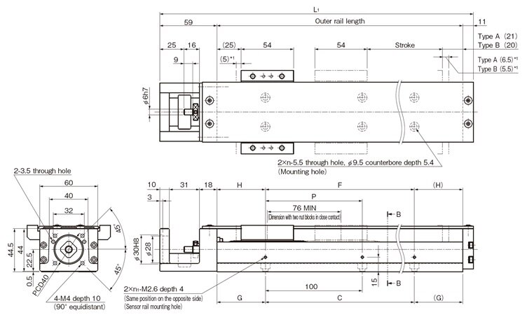 Models KR33-A/KR33-B With Cover, Direct Motor Coupling｜LM Guide Actuator｜Product Information｜THK ...