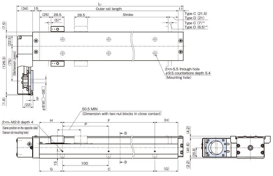 Models KR33-C/KR33-D With Cover, Motor Wrap｜LM Guide Actuator｜Product Information｜THK Official ...