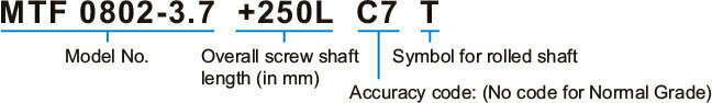 Model MTF｜Ball Screw｜Product Information｜THK Official Web Site [India]