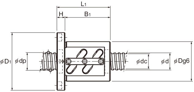 Model BNF-V Medium 45 / 50｜Ball Screw｜Product Information｜THK Official Web Site
