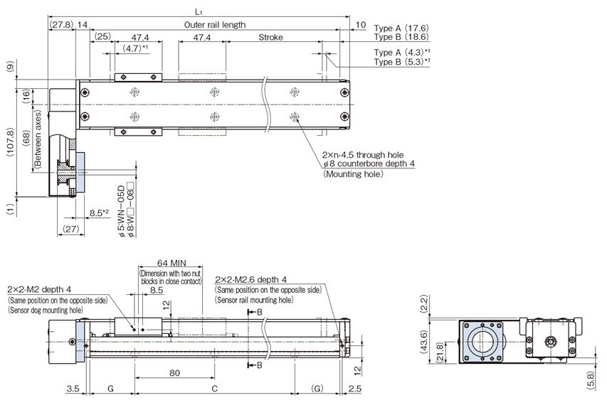 Models KR26-A/KR26-B With Cover, Motor Wrap｜LM Guide Actuator｜Product Information｜THK Official ...