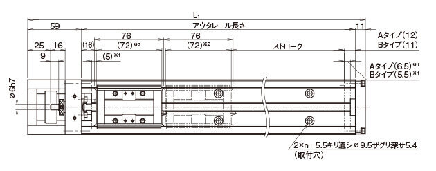 KR33 A／B モータ直結 カバー無し｜LMガイドアクチュエータ｜製品情報｜THKオフィシャルウェブサイト