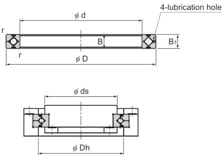 Model RA (Separable Outer Ring Type for Inner Ring Rotation)｜Cross ...